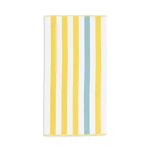LAGUNA BEACH TEXTILE COMPANY Laguna Beach Cabana Beach Towel Yellow  Sea Glass