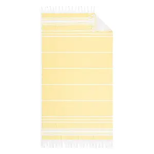 LAGUNA BEACH TEXTILE COMPANY Laguna Beach Turkish Beach Towel Yellow
