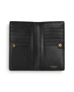 FERRAGAMO Gancini Continental Wallet - Nero