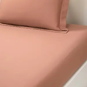 YVES DELORME Triomphe Fitted Sheet, King Sienne
