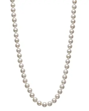 Bloomingdale'S Cultured Freshwater Pearl Necklace - White/gold