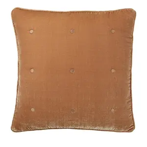 YVES DELORME Cocon Decorative Pillow, 18 X 18 Sienne
