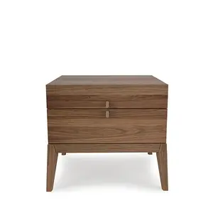 HUPPE Moment 2-drawer Night Table - Light Natural Walnut