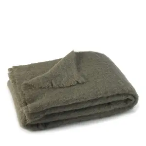 LANDS DOWNUNDER Mohair Throw Ashwood