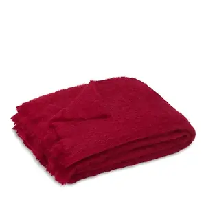 LANDS DOWNUNDER Mohair Throw Cranberry