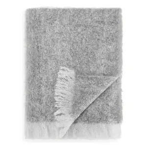LANDS DOWNUNDER Mohair Throw - Pewter