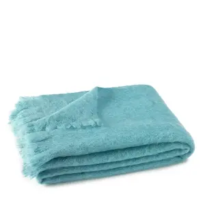 LANDS DOWNUNDER Mohair Throw - Sea Spray