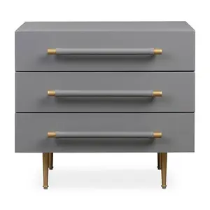 TOV FURNITURE Trident Nightstand Gray