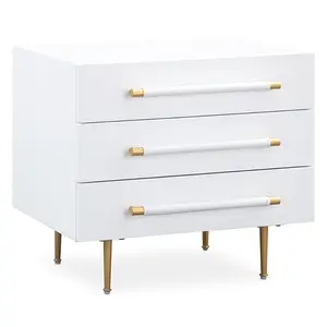 TOV FURNITURE Trident Nightstand - White