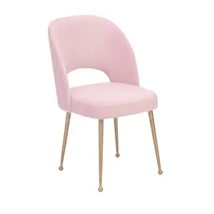 TOV FURNITURE Swell Velvet Chair - Blush