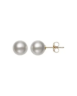 Bloomingdale'S Akoya Cultured Pearl Stud Earrings - White