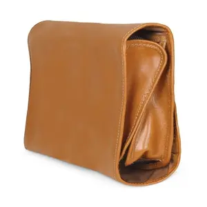 Bric'S Life Pelle Leather Tri-fold Toiletry Kit