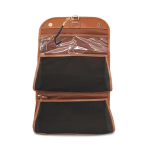 Bric'S Life Pelle Leather Tri-fold Toiletry Kit