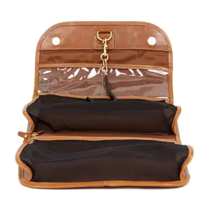 Bric'S Life Pelle Leather Tri-fold Toiletry Kit