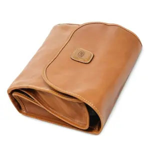 Bric'S Life Pelle Leather Tri-fold Toiletry Kit