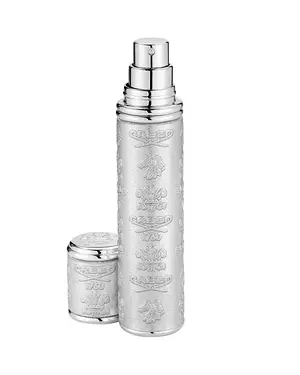 CREED Pocket Leather & -tone Bottle Atomizer - Silver