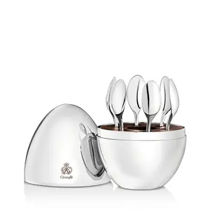 Christofle Mood Espresso Spoons, Set Of 6 - Silver