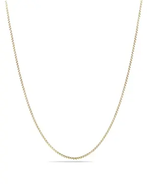 David Yurman 18k Yellow Box Chain Necklace - Gold