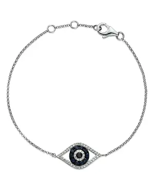 Bloomingdale'S Diamond And Sapphire Evil Eye Bracelet - Multi