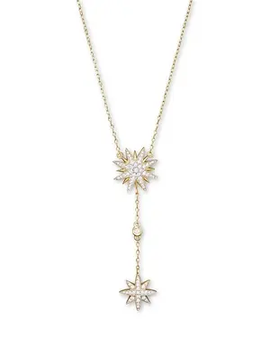 Bloomingdale'S Diamond Starburst Drop Pendant Necklace - Gold