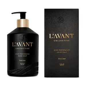 L'AVANT COLLECTIVE Hand Soap, Fresh Linen 16 Oz - Black