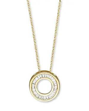 Bloomingdale'S Diamond And 14k Yellow Gold Pendant Necklace - White/gold