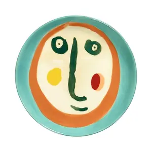 SERAX Feast Ottolenghi Face 1 Extra Small Plate - Blue Multi