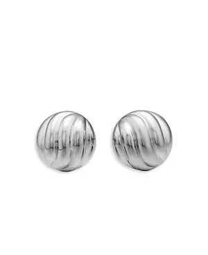 David Yurman Sculpted Cable Earrings Silver