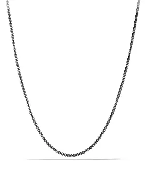 David Yurman Box Chain Necklace - Black