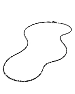 David Yurman Box Chain Necklace - Black