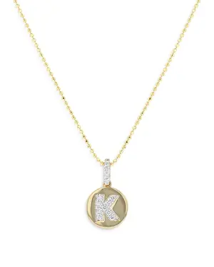 Bloomingdale'S Diamond Initial Pendant Necklace - K