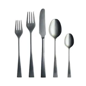 MEPRA Italia Ice Flatware 5-piece Place Setting - Brushed Silver