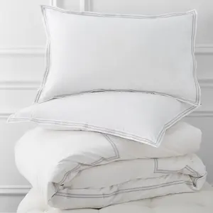 HUDSON PARK COLLECTION Italian Percale Twin Duvet Cover Exclusive - Silver