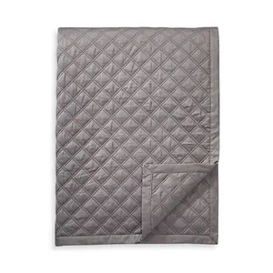 HUDSON PARK COLLECTION Hudson Park Double Diamond Coverlet, Twin Exclusive - Charcoal