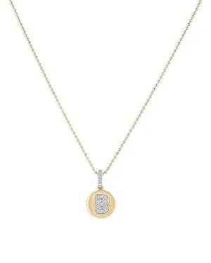 Bloomingdale'S Diamond Accent Initial Pendant Necklace - B