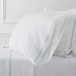 HUDSON PARK COLLECTION Italian Percale Full Flat Sheet Exclusive - Opaline