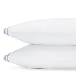 HUDSON PARK COLLECTION Hudson Park Italian Percale Stitch Standard Pillowcase, Pair - Exclusive Lavender