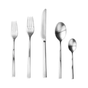 MEPRA Atena Ice Flatware 5-piece Place Setting - Brushed Silver