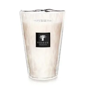 BAOBAB COLLECTION Max 35 White Pearls Candle - No Color