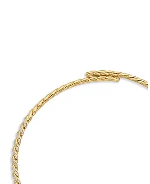 David Yurman Sculpted Cable Diamond Necklace