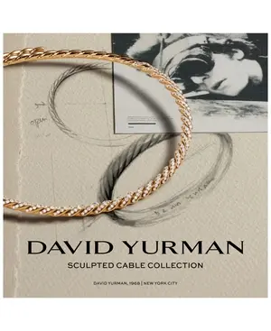 David Yurman Sculpted Cable Diamond Necklace