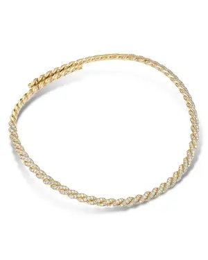 David Yurman Sculpted Cable Diamond Necklace