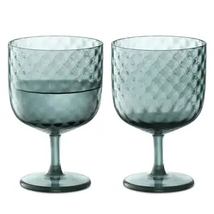 LSA Dapple Wine Glass, Set Of 2 - Blue