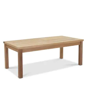 MODWAY Marina Outdoor Patio Teak Rectanglular Coffee Table
