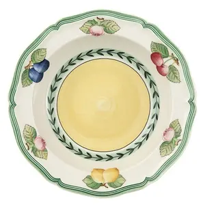 VILLEROY & BOCH French Garden Rim Cereal Bowl - Fleurence