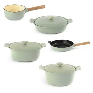 BERGHOFF Ron Cast Iron 8-piece Cookware Set - Green