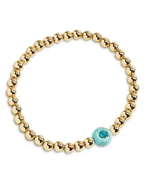 Tory Burch Tory Burch Miller Pave Crystal Hoop Earrings Blue