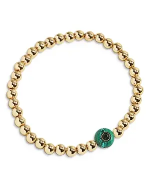 Tory Burch Tory Burch Miller Pave Crystal Hoop Earrings Green