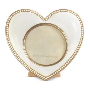 JAY STRONGWATER Chantal Heart Frame - Gold