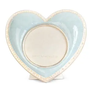 JAY STRONGWATER Chantal Heart Frame - Pale Blue